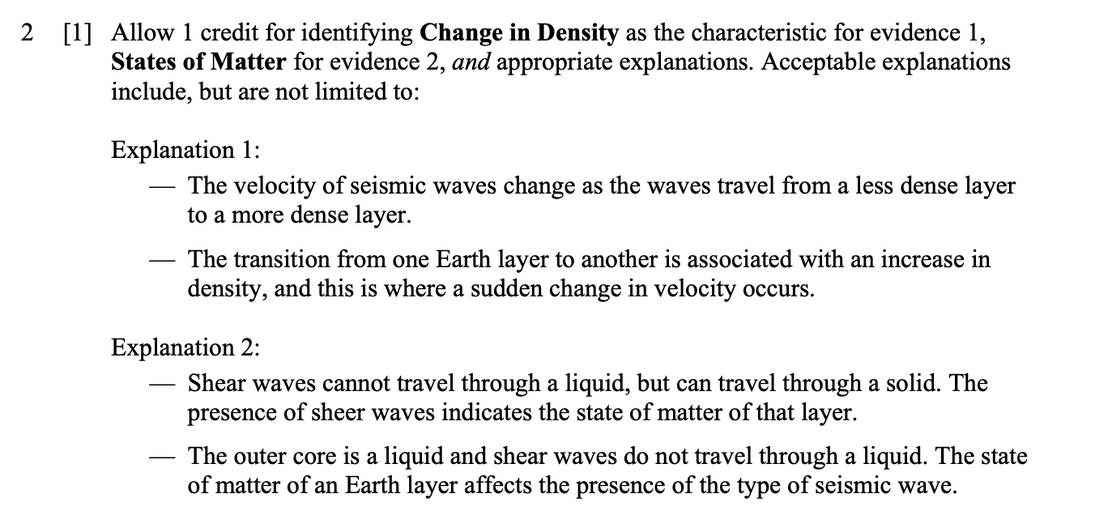 Modeling of Earth's Interior Sample Cluster | NY Science Standards Wiki