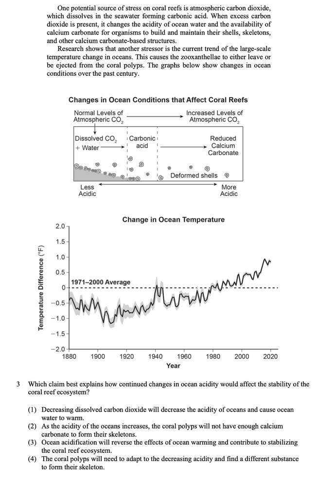 Coral Reefs Sample Cluster | NY Science Standards Wiki