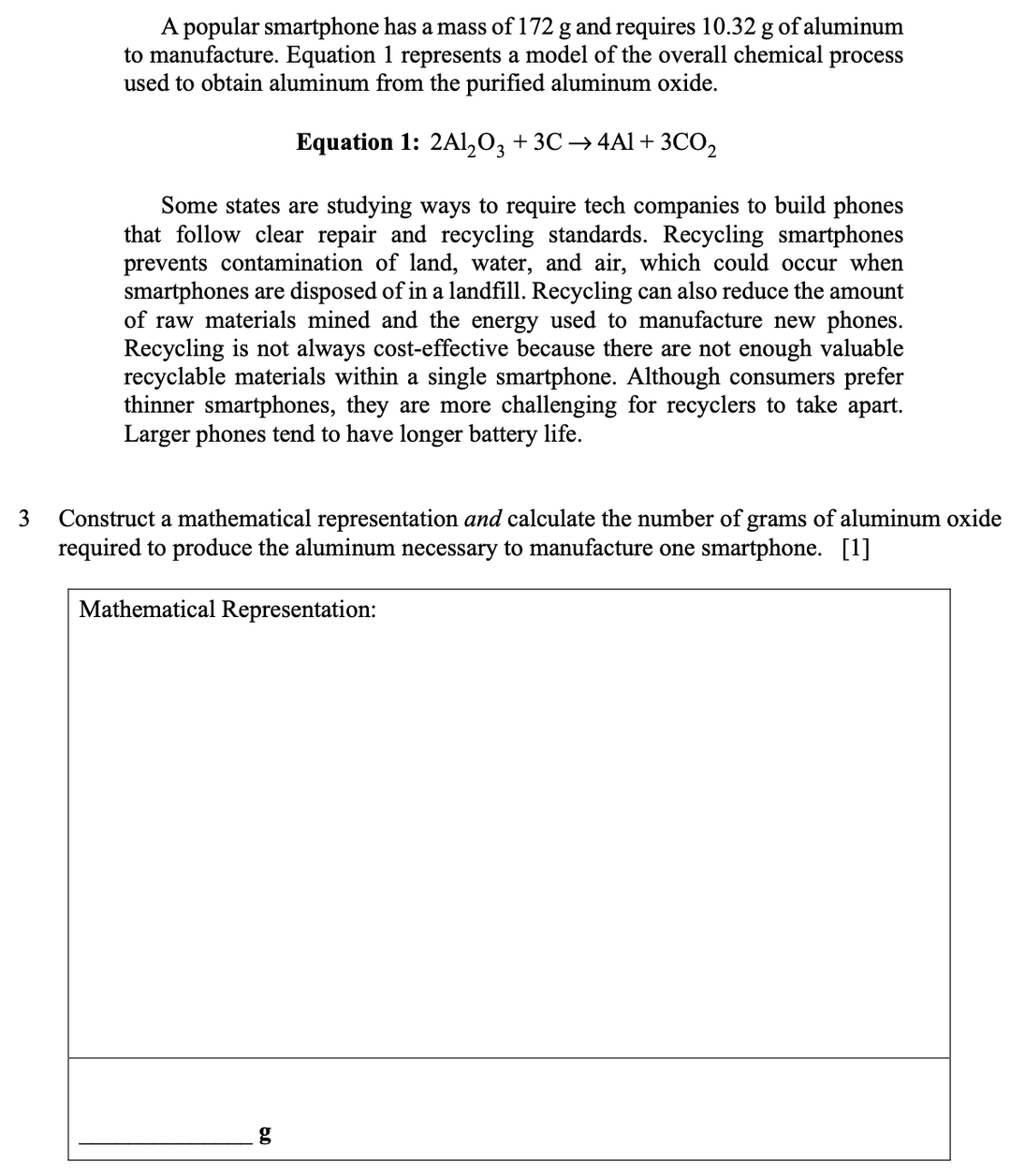 Smartphone Chemistry Sample Cluster | NY Science Standards Wiki