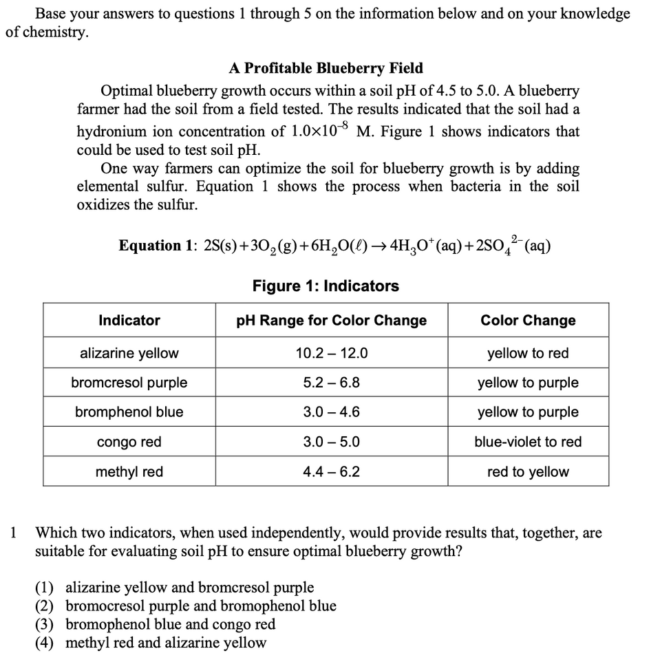 A Profitable Blueberry Field Sample Cluster | NY Science Standards Wiki